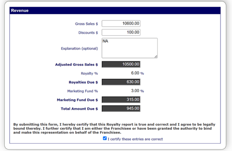 Royalty Reporting for Franchisors | ProfitKeeper